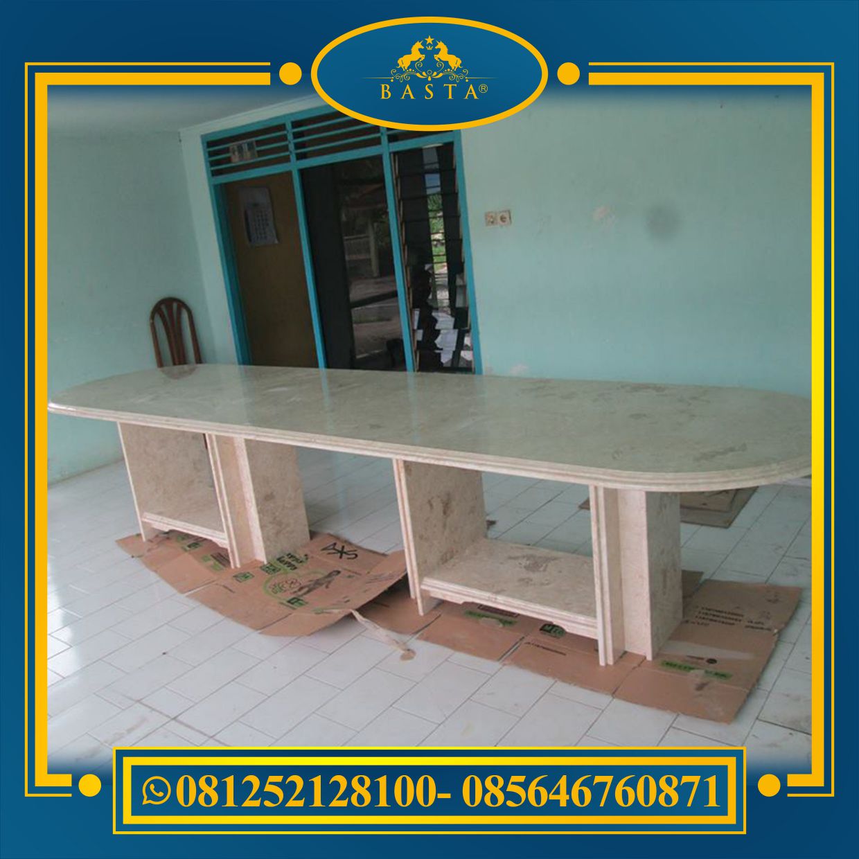 Contoh Meja Meeting Bahan Marmer - Sentral Produk Marmer Tulungagung